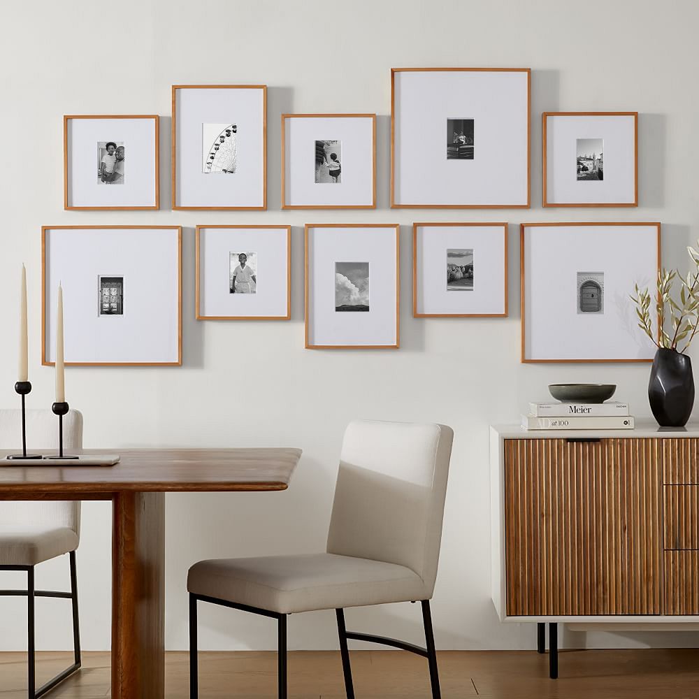 Multi Mat Wood Gallery Frames Wheat West Elm West Elm UK